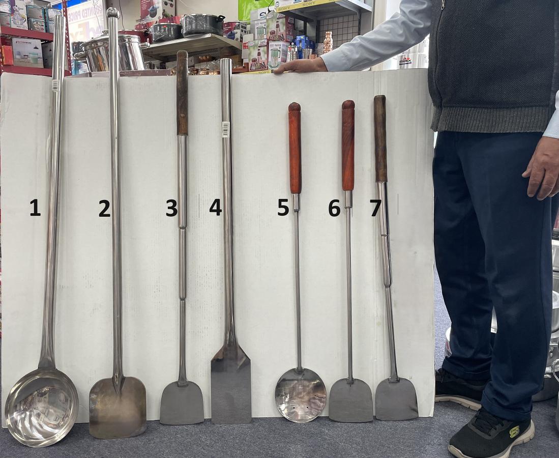 Big Size Cooking stainless steel Ladle/Kagbir/Large Pot Rice Spoon ...