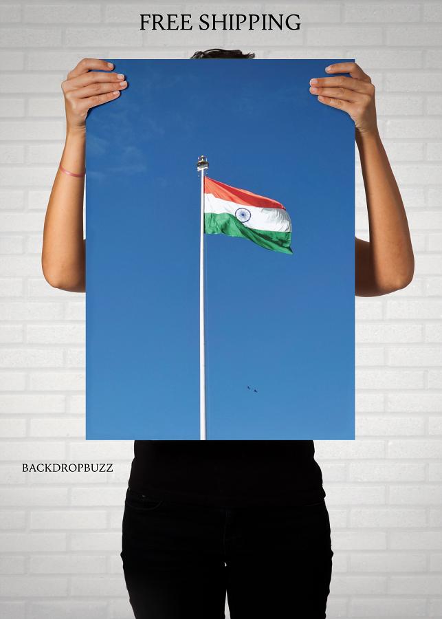 Indian Flag Potrait Poster 18 × 28 inches #52197 | DesiClik.com, USA