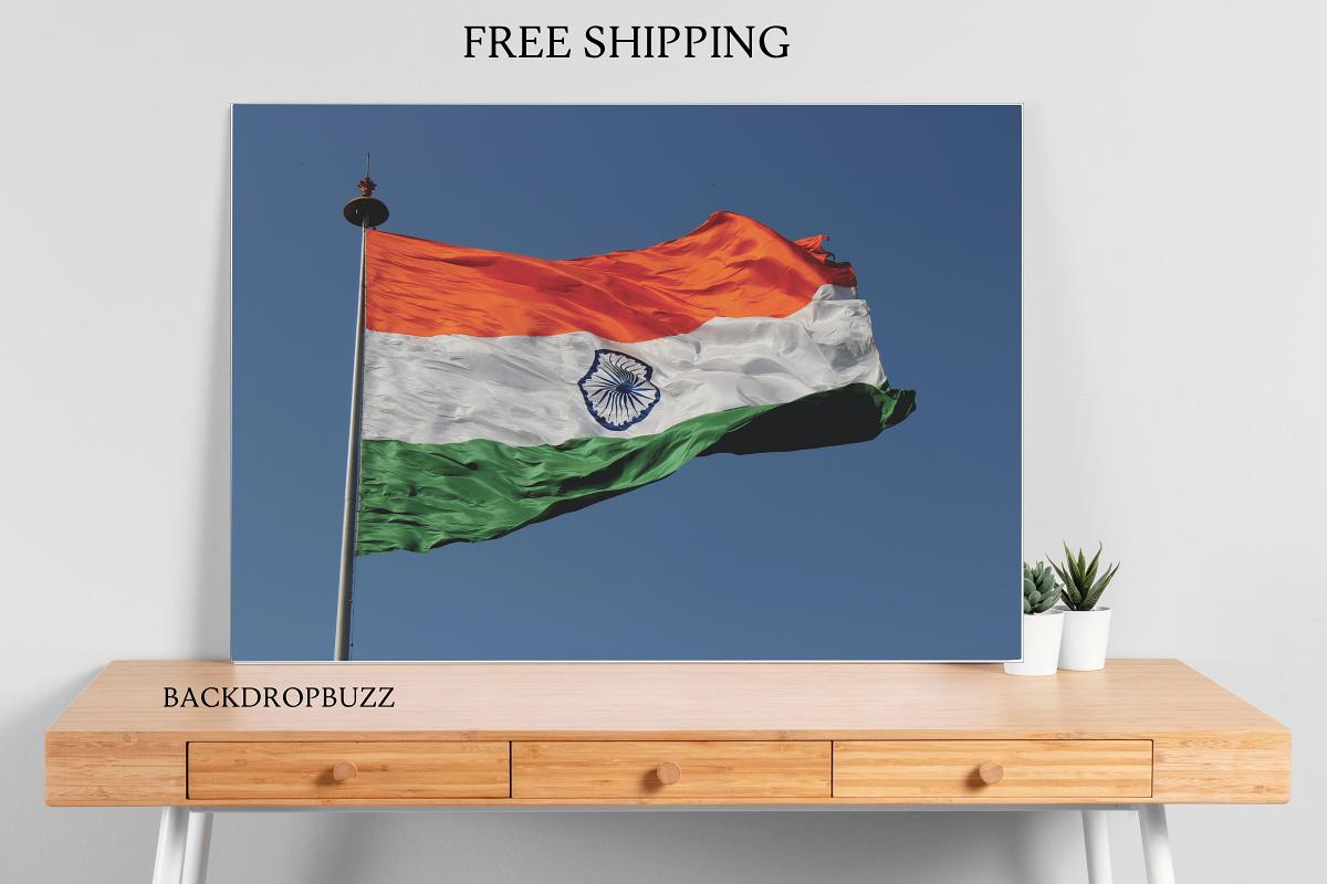 Indian Flag Landscape poster 28 × 18 inches #52199 | DesiClik.com, USA