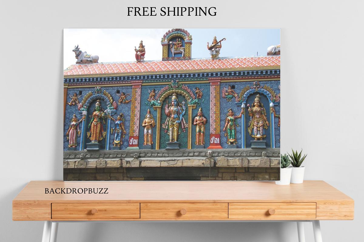 Indian Temple Landscape poster 28 × 18 inches #52238 | DesiClik.com, USA