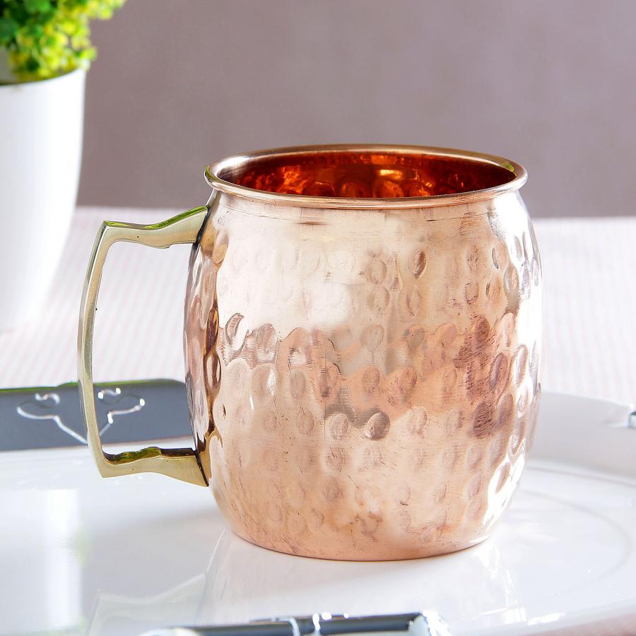 Hammer Copper Mug - Moscow Mule Mugs - Set of 2 #42493 | DesiClik.com, USA