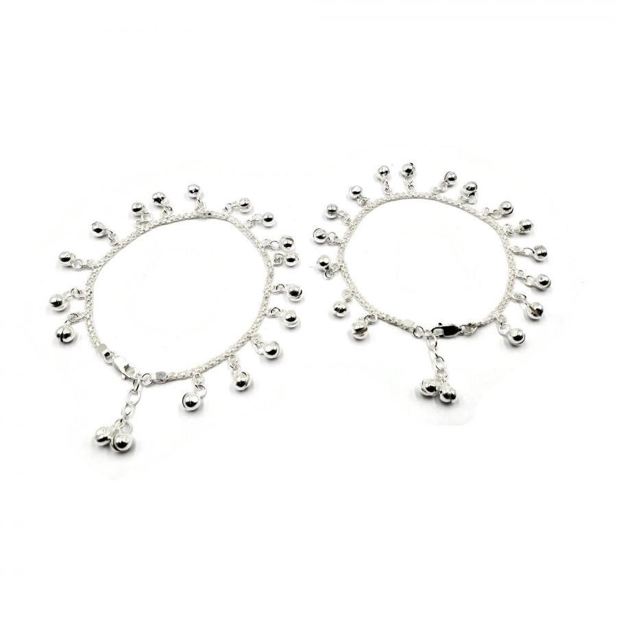 925 Sterling Silver Kids Traditional Anklet - Style#21 #43950 ...