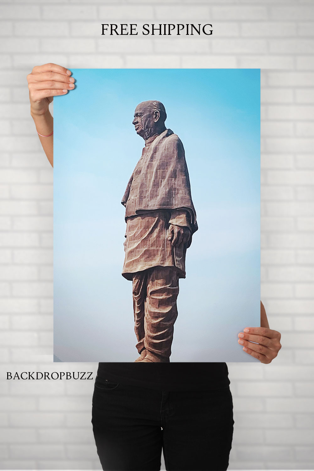 Statue Of Unity Artwork Potrait Poster 18 × 28 inches #52332 | Buy ...