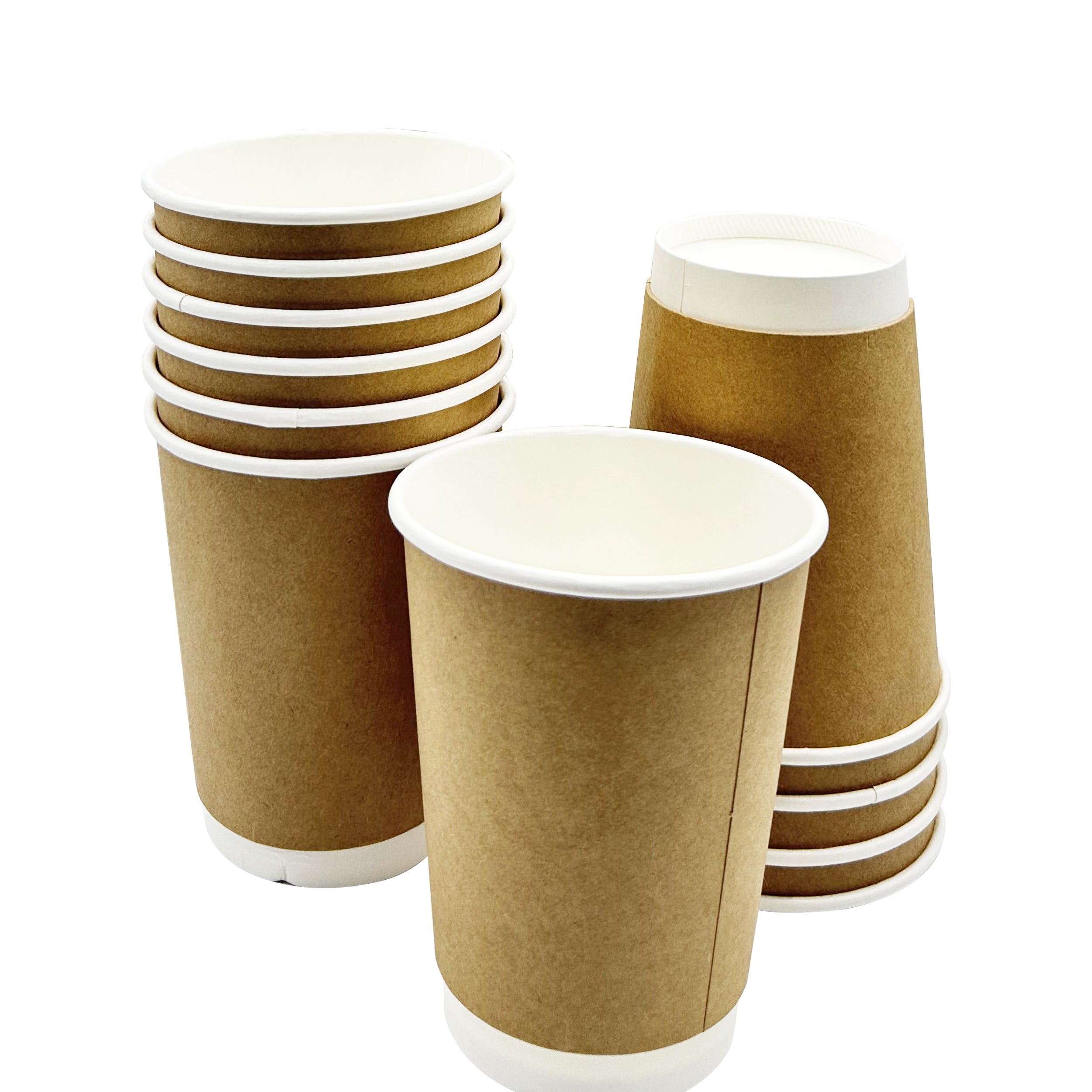 Three Leaf 12 Oz. Paper Hot Cups, (Brown) 500 Ct. (20 Packs Of 25 ...