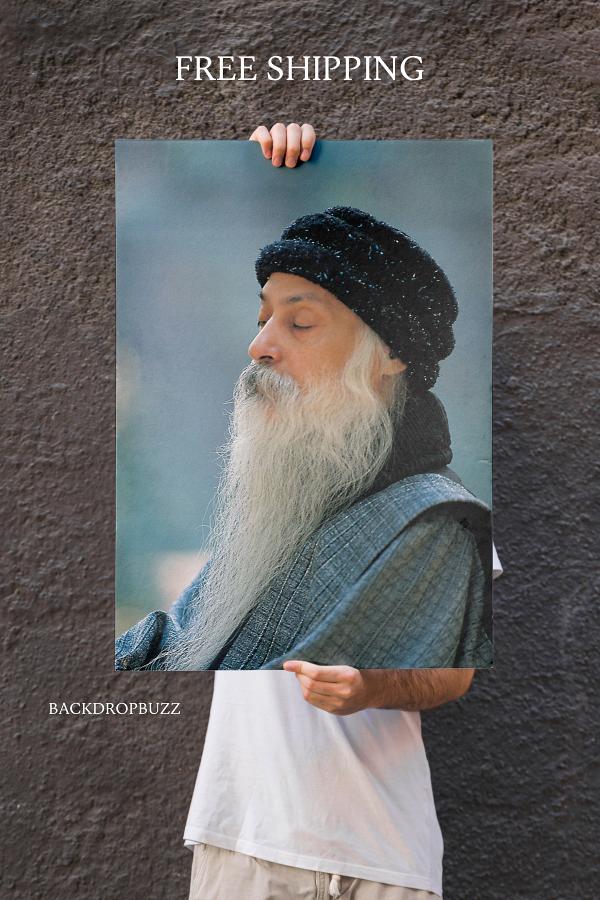 Meditating Osho Potrait Poster 18 × 28 inches #52263 | DesiClik.com, USA