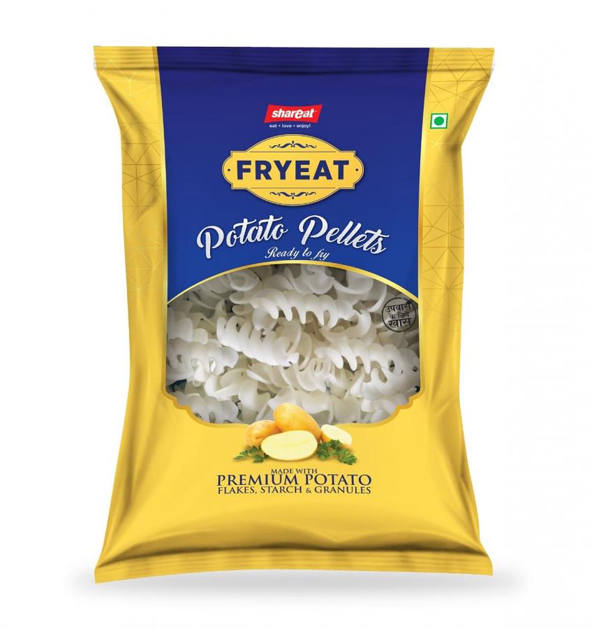 FryEat Screw Potato pellets 100G #48301 | DesiClik.com, USA