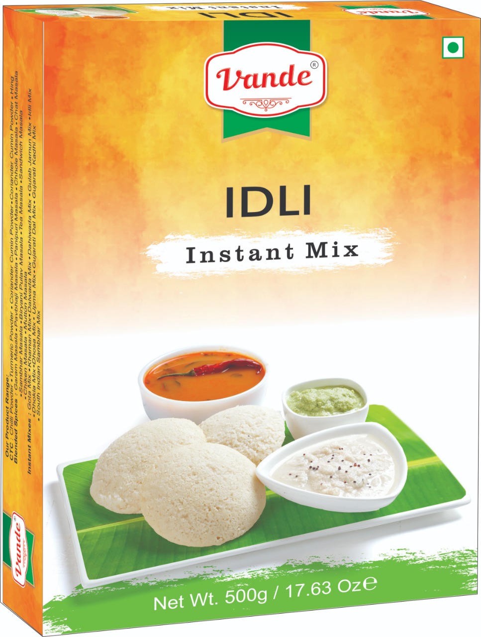 Vande Instant Idli Mix 500G #48310 | DesiClik.com, USA