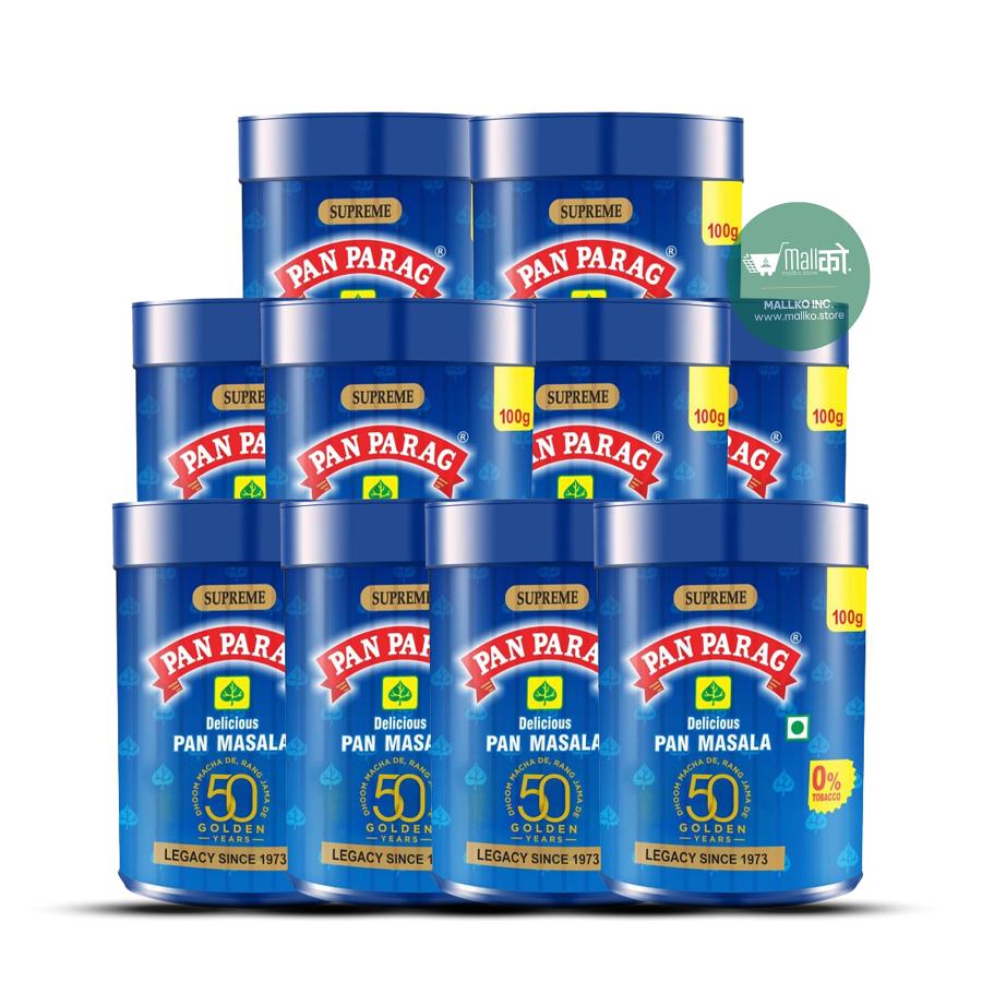 10pk Pan Parag Pan Masala 100gm #60154 | DesiClik.com, USA
