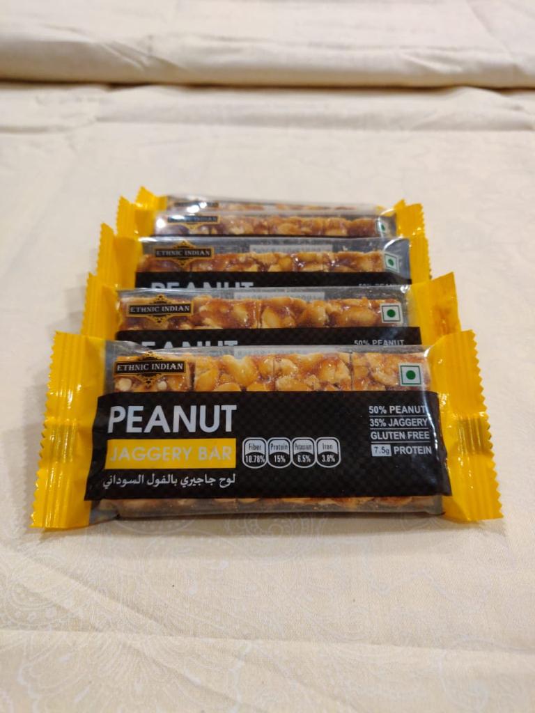 Ethnic Indian-Peanut Jaggery Bar (50g) Pack of 24 #44676 | DesiClik.com ...