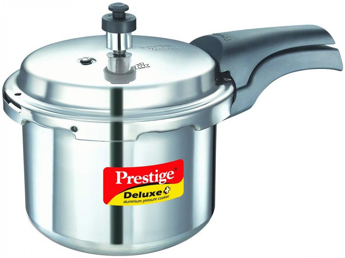 Prestige Deluxe Plus Aluminum Pressure Cooker, 3 Liter #39155 ...