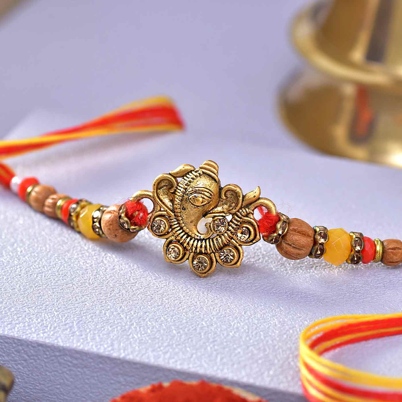 Ganpati Unique Rakhi #58823 | Buy Send Rakhi To India Online