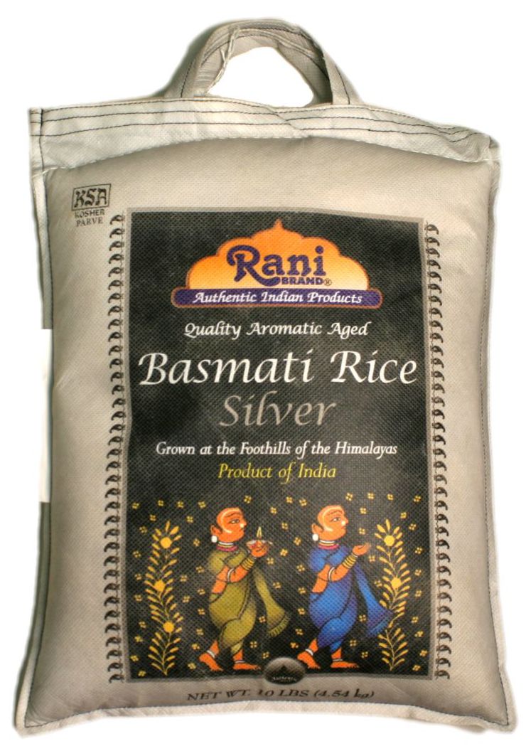Rani Basmati Rice Silver 10Lb #40137 | DesiClik.com, USA