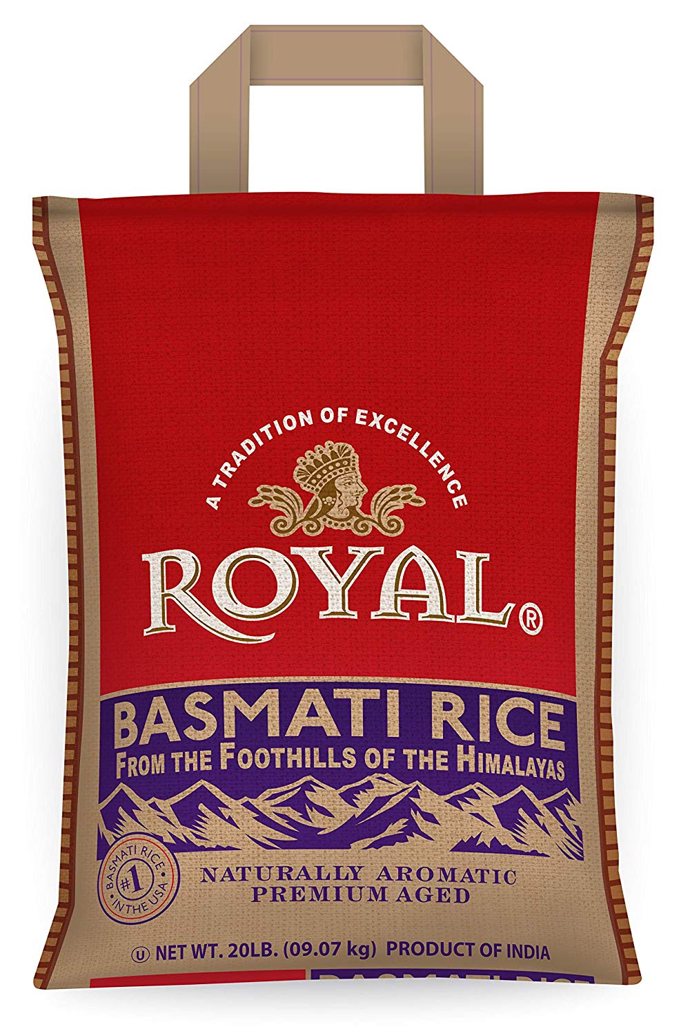 Royal White Basmati Rice, 20 Pound #39562 | DesiClik.com, USA