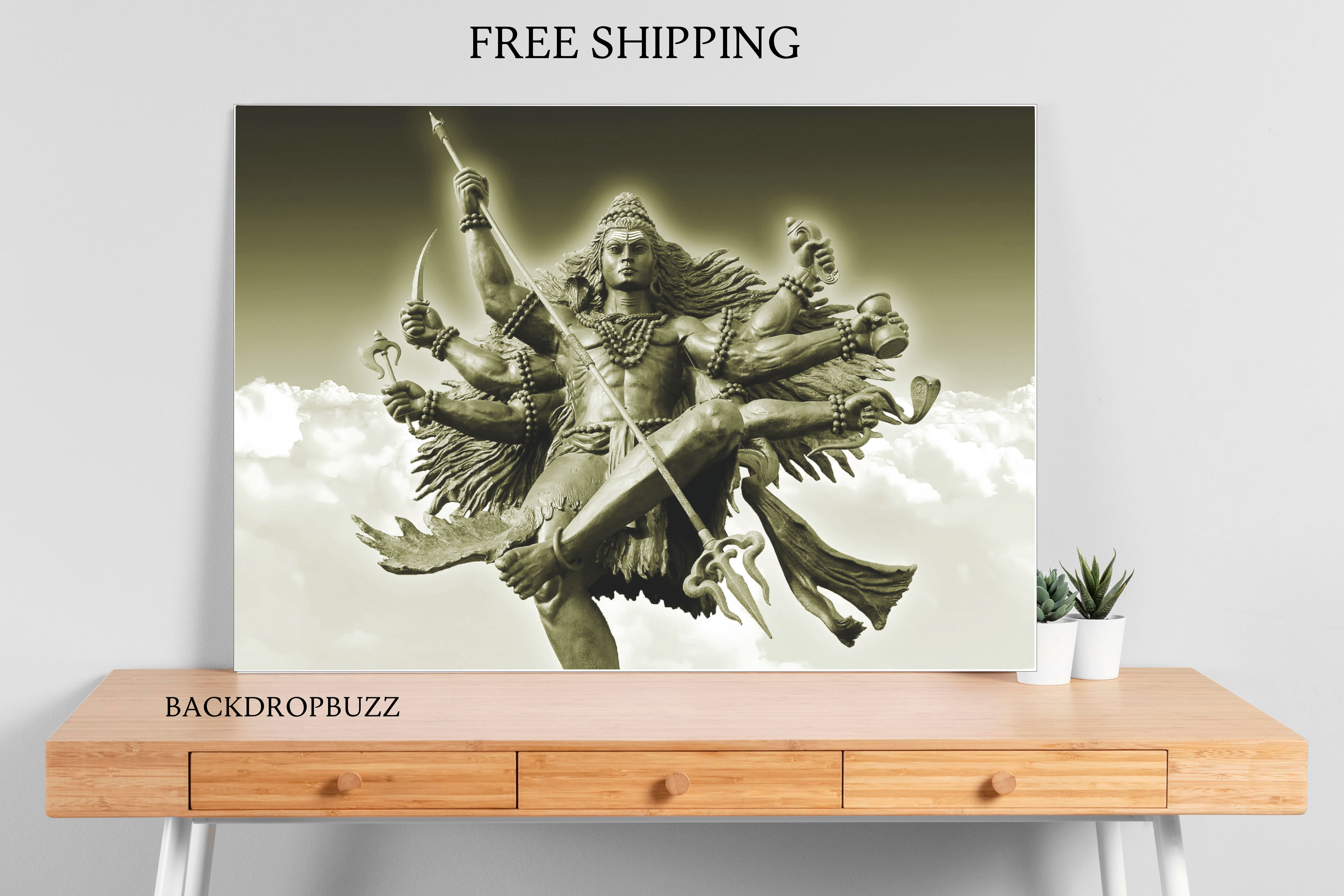 Lord Shiva Artwork Landscape poster 28 × 18 inches #52419 | Buy Indian ...