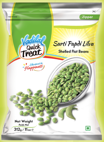 Vadilal Surti Papdi Lilva / Shelled Flat Beans - (312g / 11oz) #48038 ...