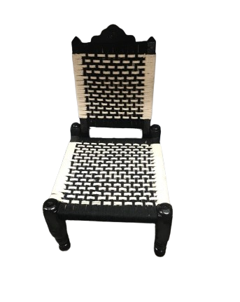 Traditional Indian Style Hand Woven Wooden Folding Pidha Chair #34522 ...