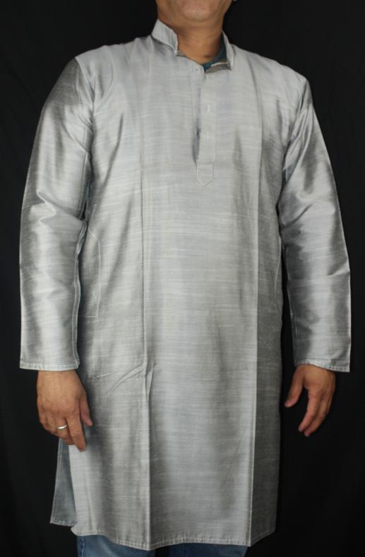 Silver Men Kurta #34451 | DesiClik.com, USA