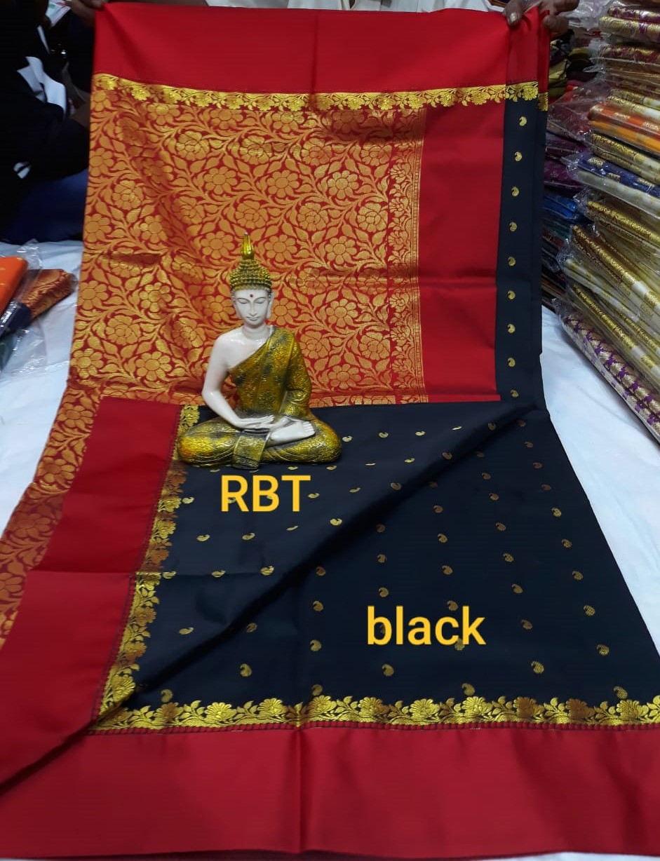 Black & Red border Garod silk Saree #38043 | DesiClik.com, USA
