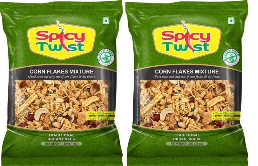 Spicy Twist – Snack – Corn Flakes Mixture 7oz (Pack of 2 – 7oz + 7oz ...
