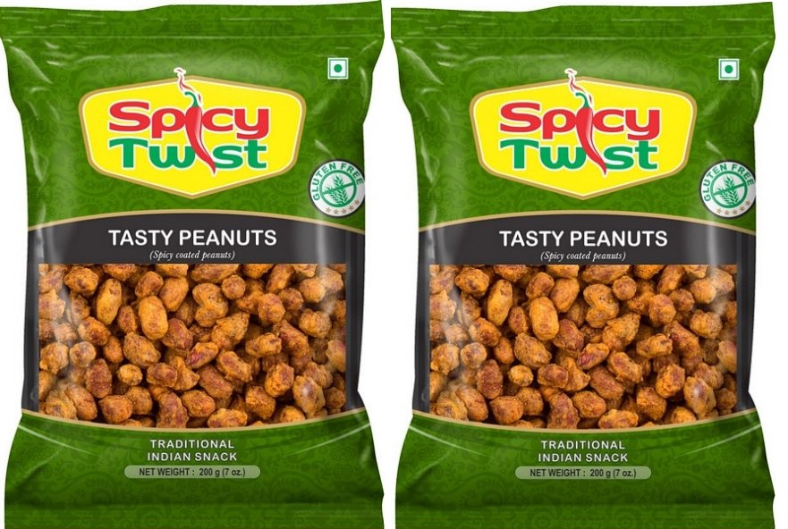 Spicy Twist – Snack – Tasty Peanuts 7oz (Pack of 2 – 7oz + 7oz – 14oz ...