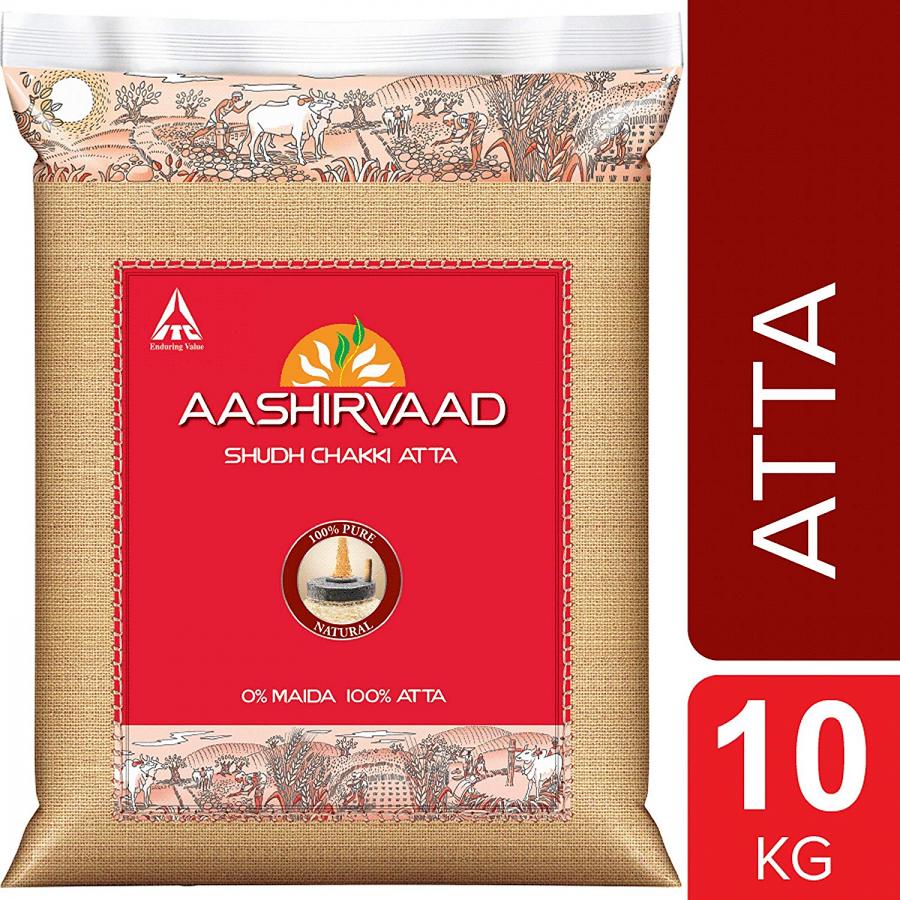 Swad Chapatti Ashirwad Atta, 22 Pound #39322 | DesiClik.com, USA