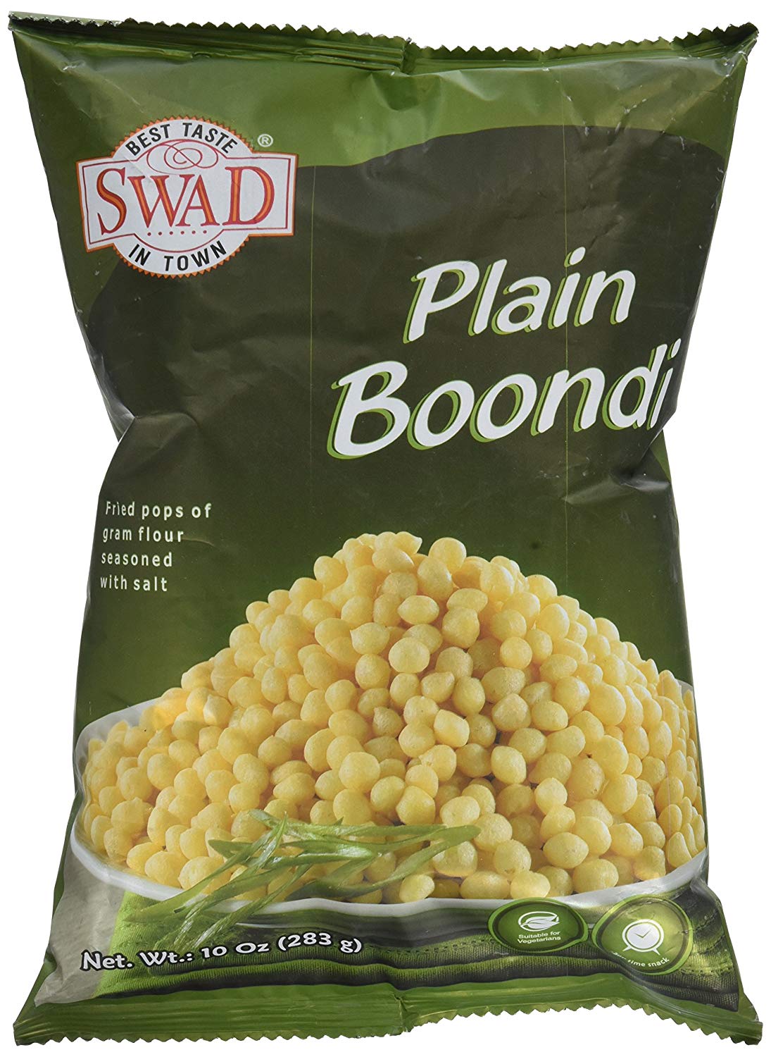 Swad Plain Boondi Snacks, 10 Ounce #39359 | DesiClik.com, USA