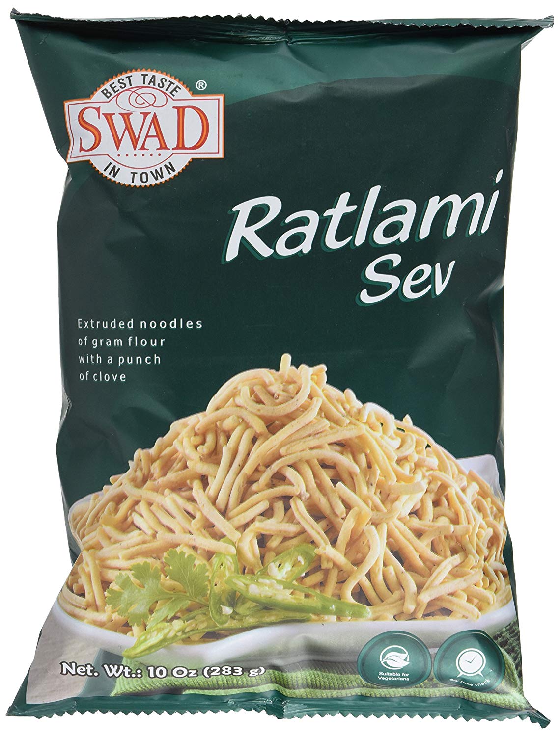 Swad Sev Ratlami Snacks, 10 Ounce #39315 | DesiClik.com, USA