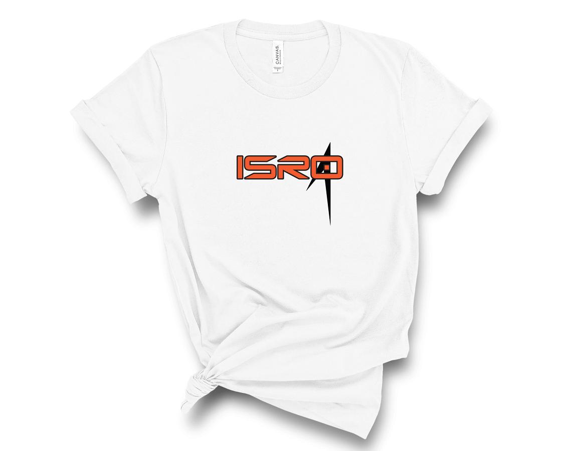 ISRO Logo Artwork Unisex Tshirt #52325 | DesiClik.com, USA