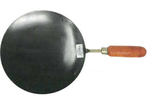 Noor-11-Inch Concave Iron Tawa Griddle #48454 | DesiClik.com, USA