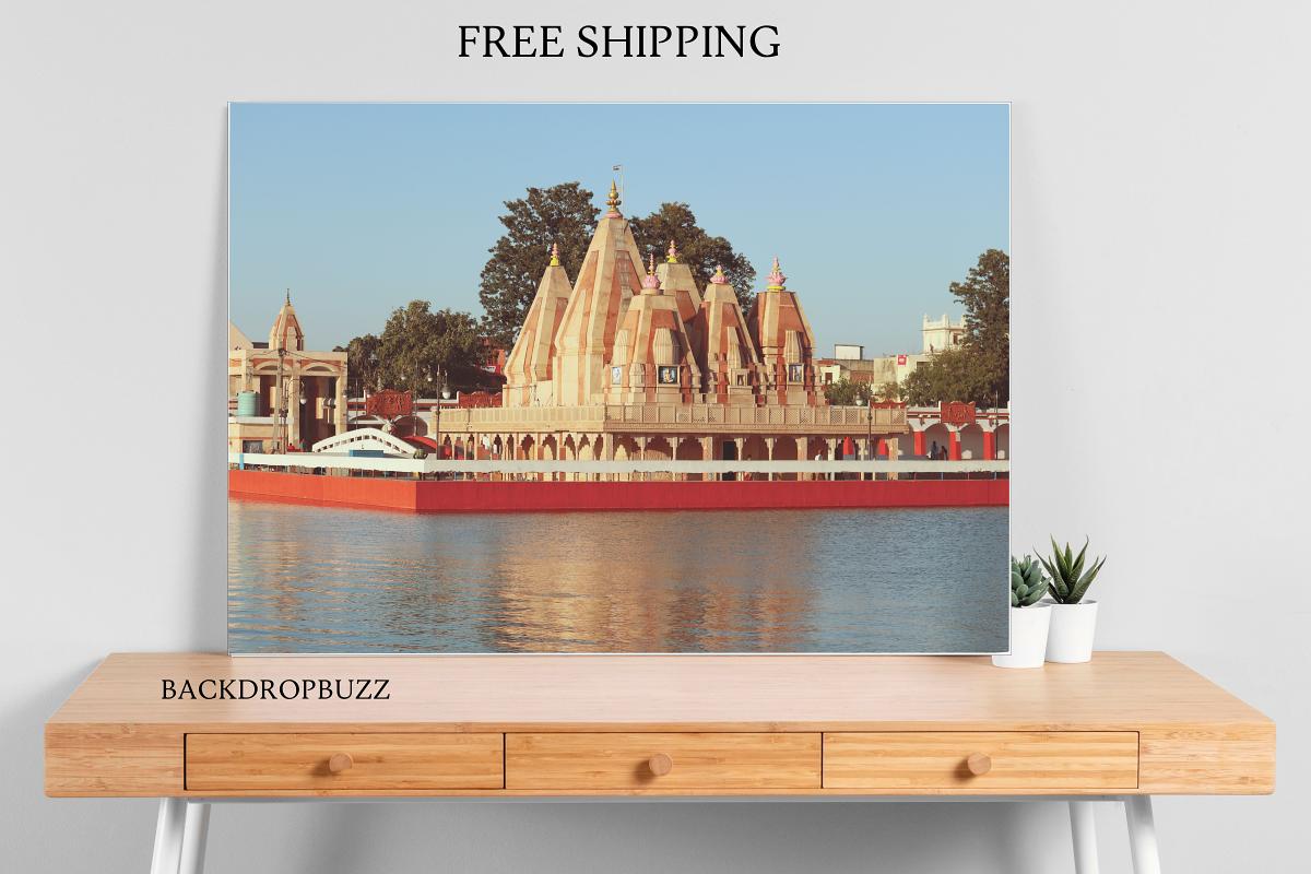 Indian Temple Landscape poster 28 × 18 inches #52302 | DesiClik.com, USA
