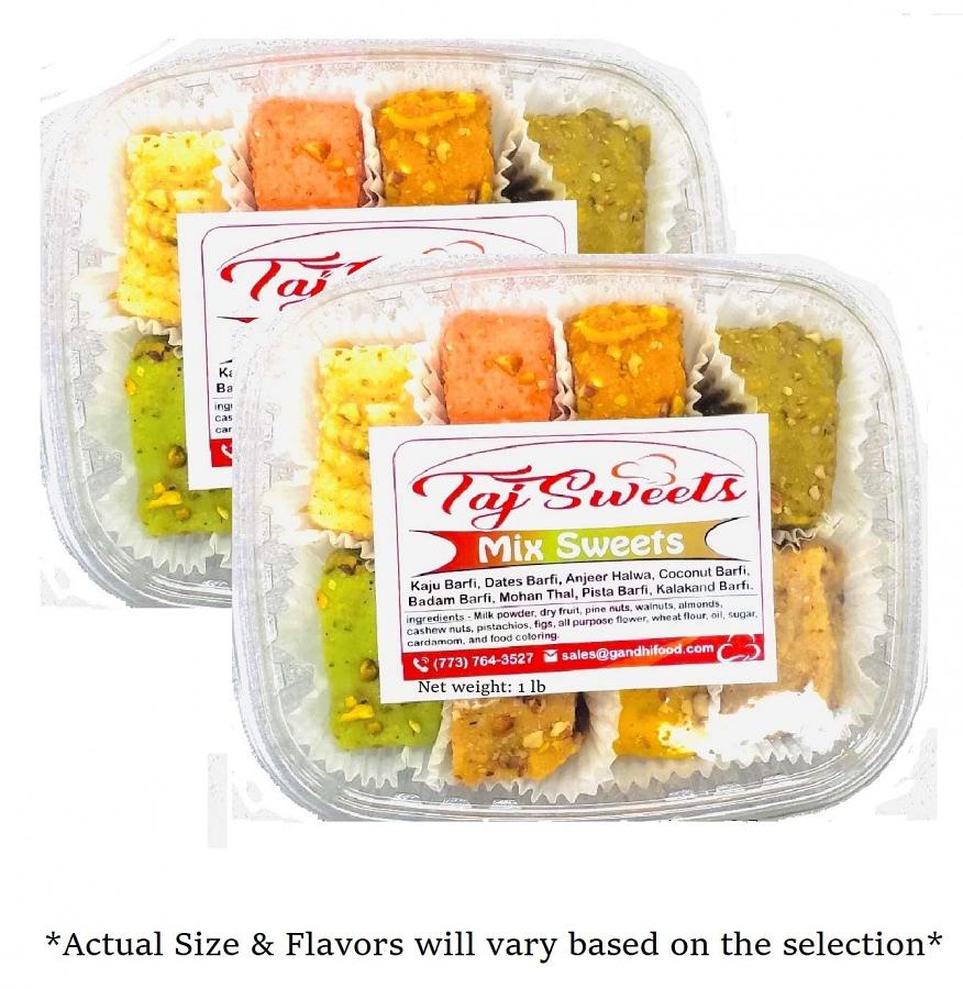 Taj Sweets - Fresh Indian Sweets Mithai - Ships Fresh 4lbs #39273 ...