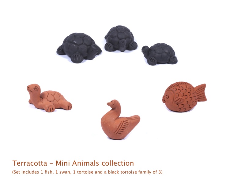 Terracotta Mini Animals Collection #51915 | DesiClik.com, USA