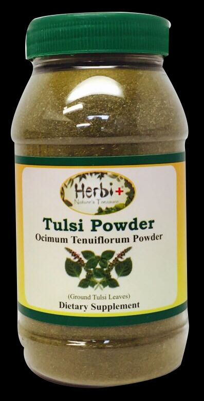 Herbi+ Tulsi Powder 7oz (Holy basil powder) #31843 | DesiClik.com, USA