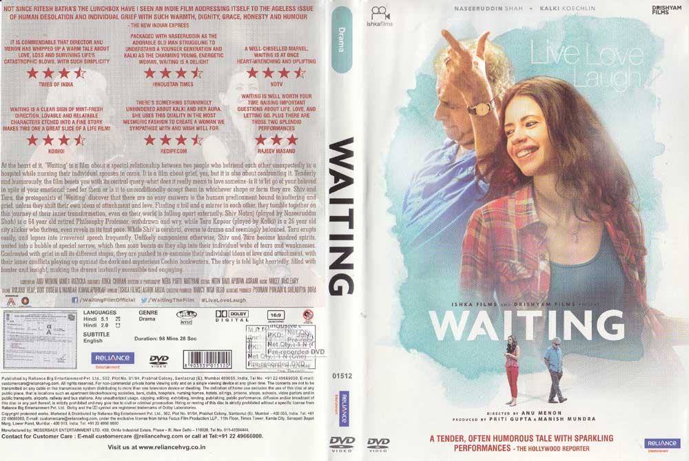Waiting Hindi DVD Bollywood Film, COMEDY HINDI FILM #25519 | DesiClik ...