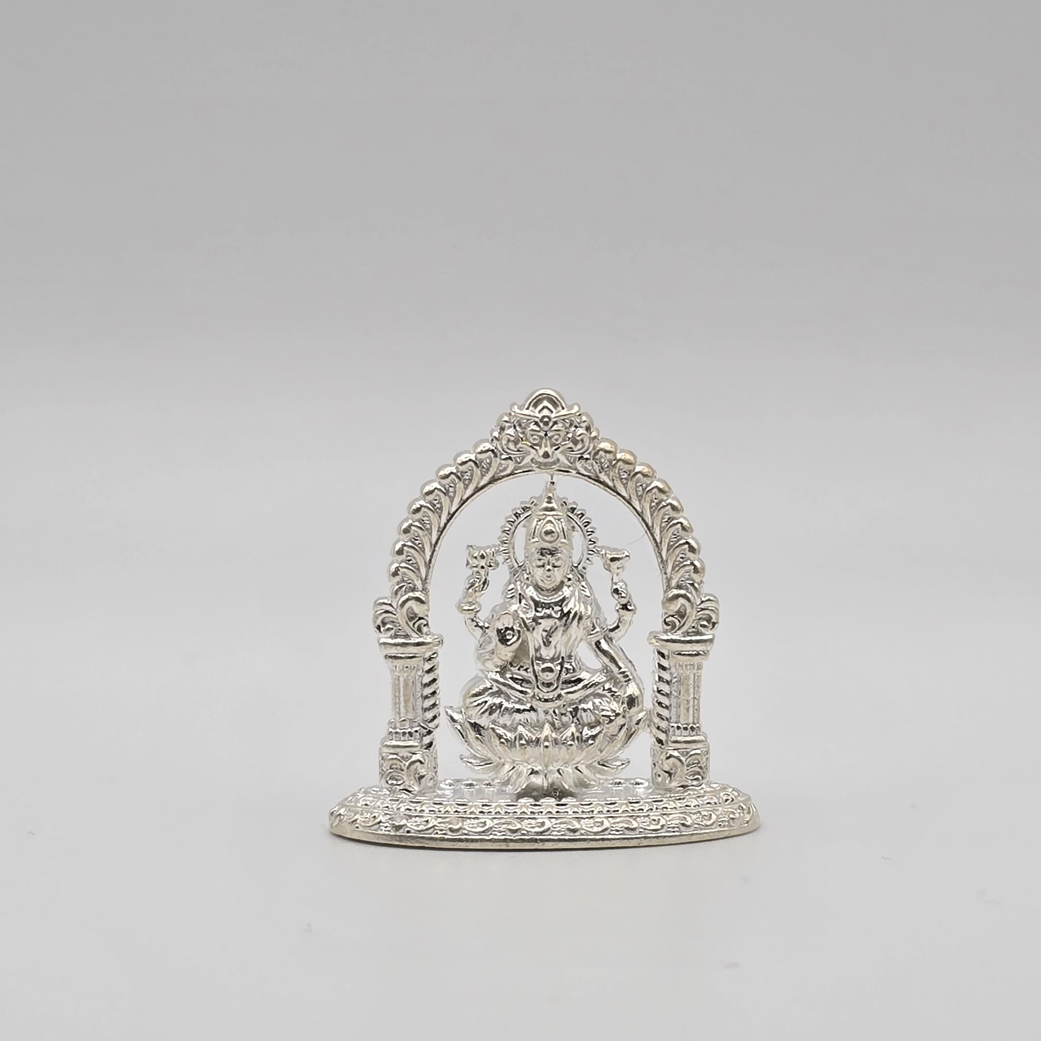 Pure silver statue- Silver solid Lakshmi statue- 925 silver gift items ...