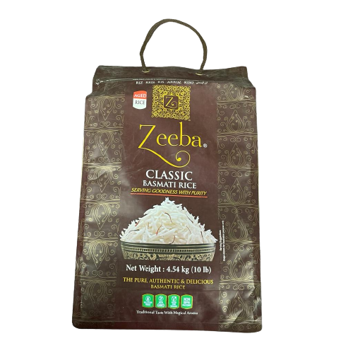 Zeeba Classic Aged Basmati Rice - 10 LB #57791 | DesiClik.com, USA
