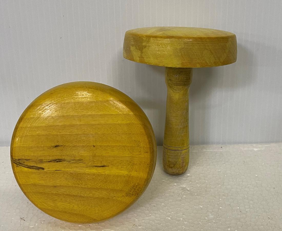 Wooden Chapati Press Roti Fluffer Paratha Indian Acupressure Datta ...