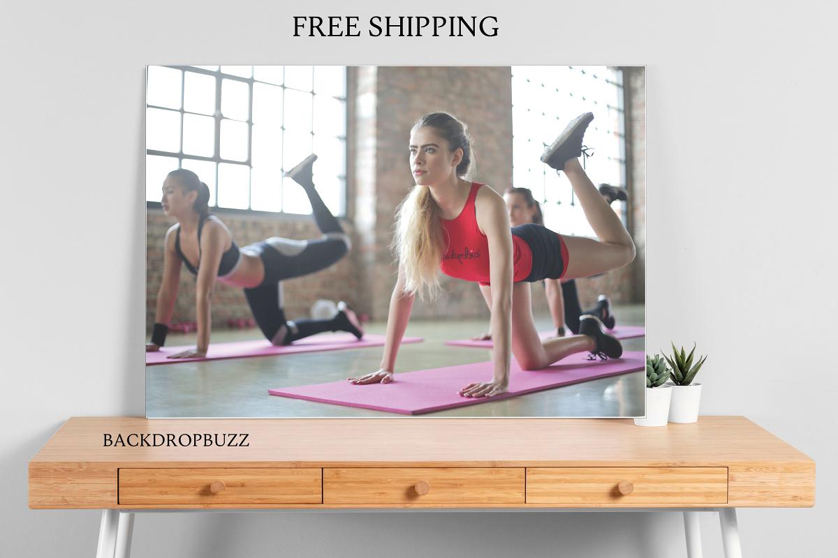 Exercising Ladies Landscape poster 28 × 18 inches #52452 | DesiClik.com ...