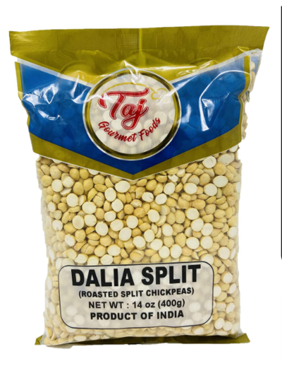 TAJ Dalia Split (Roasted Split Chickpeas Daliya), 400 Grams #51396 ...