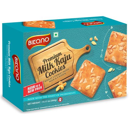 Bikano by Bikanervala Milk Kaju Pista Cookies, 400gm #51634 | DesiClik ...