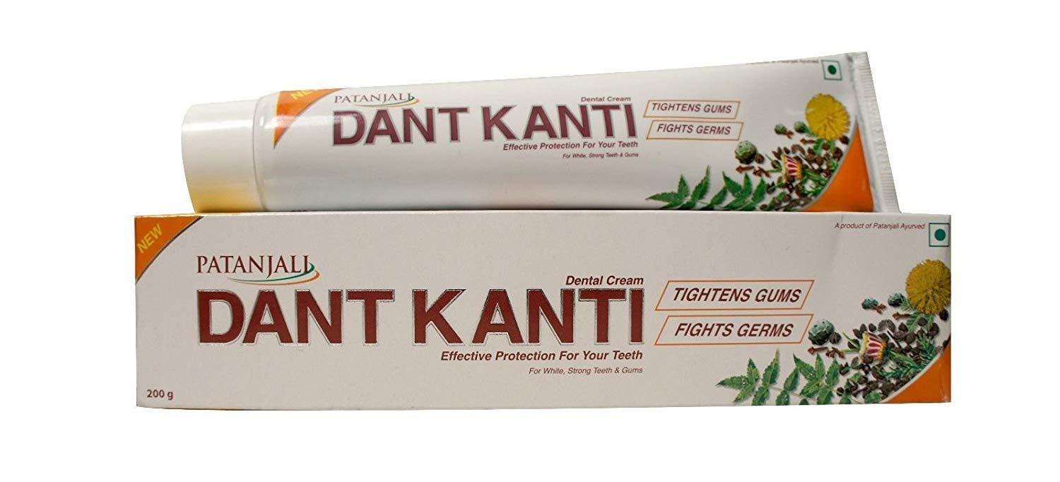 Patanjali Dant Kanti Natural Toothpaste 200 gm (PACK of 2) #58717 | Buy Online @ DesiClik.com, USA