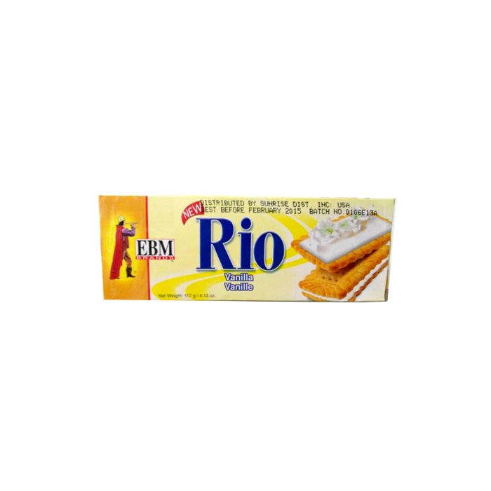 EBM RIO Vanilla Biscuits 106 gms #50405 | DesiClik.com, USA