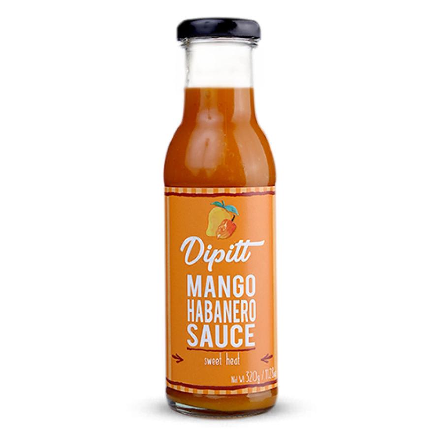 Dipitt Mango Habanero Sauce Sauce 320 gms #56206 | DesiClik.com, USA