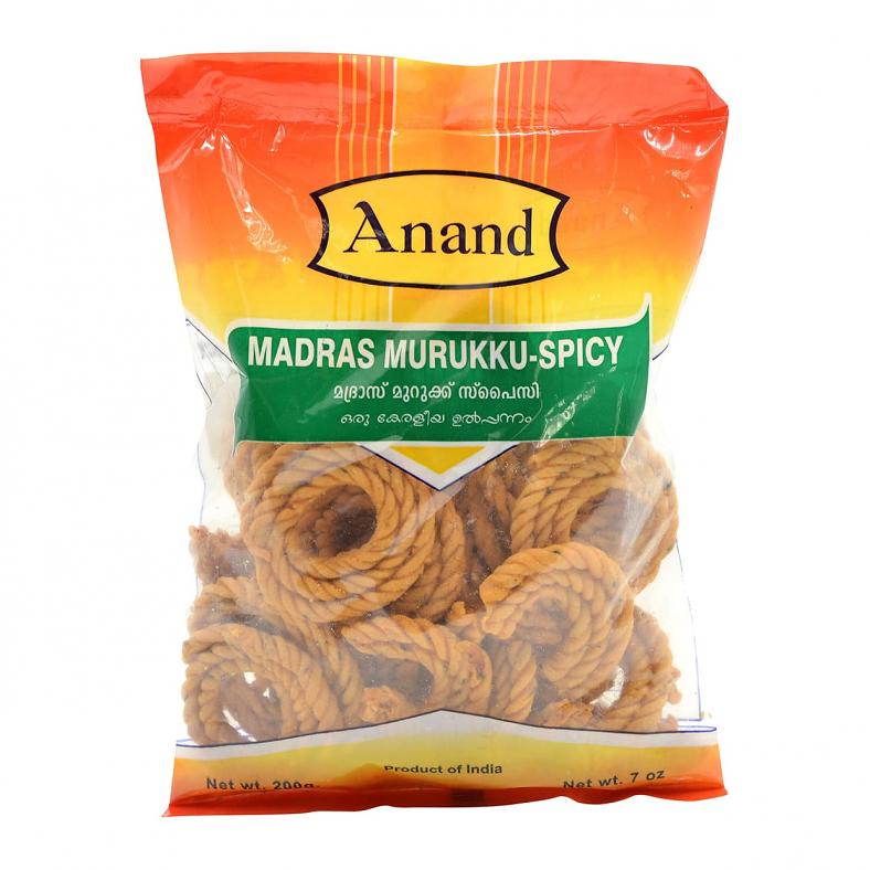 Anand Madras Murukku Spicy 200 g #36347 | DesiClik.com, USA