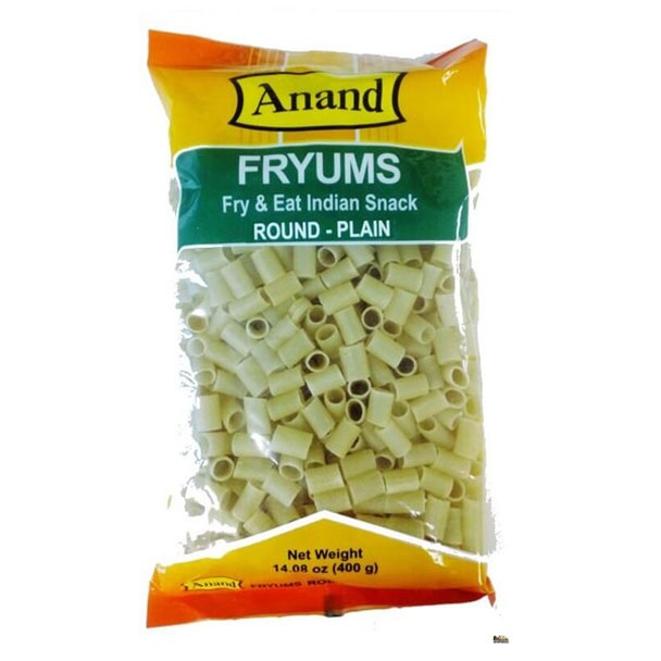 Anand Plain Fryums Round 400 gm #39948 | DesiClik.com, USA