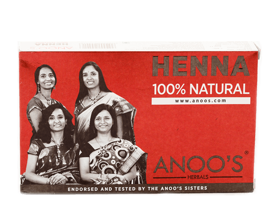 Anoos Natural Herbal Henna 100 G #33656 | DesiClik.com, USA