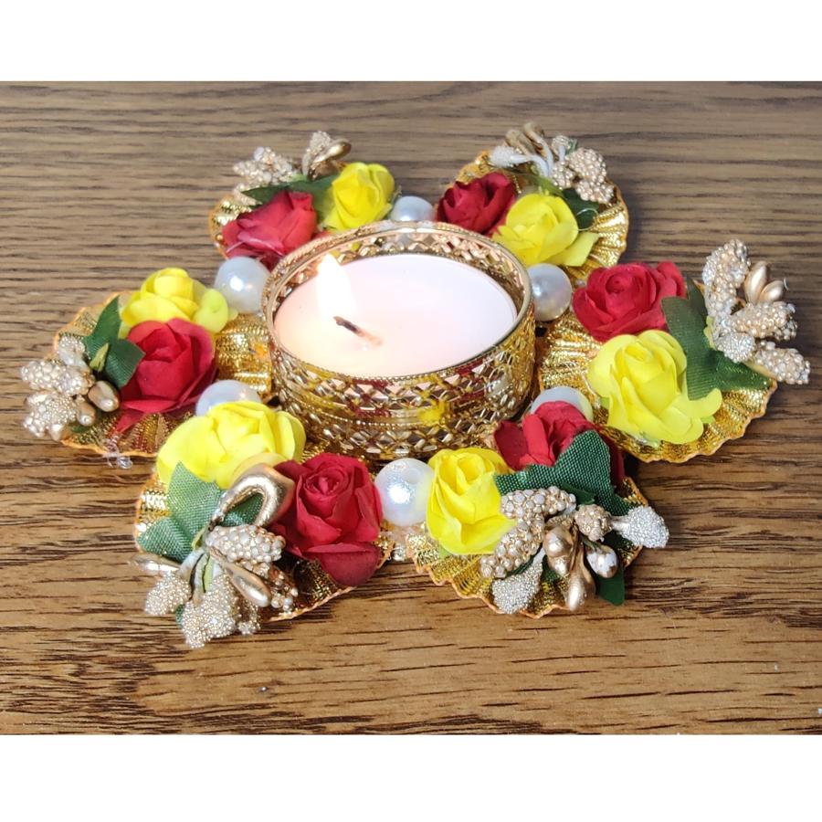 Diwali special - beautiful flower mini rangoli #51862 | DesiClik.com, USA