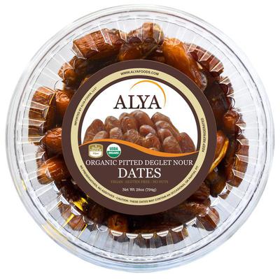 ALYA Organic Pitted Deglet Noor Dates 24 oz #50179 | DesiClik.com, USA