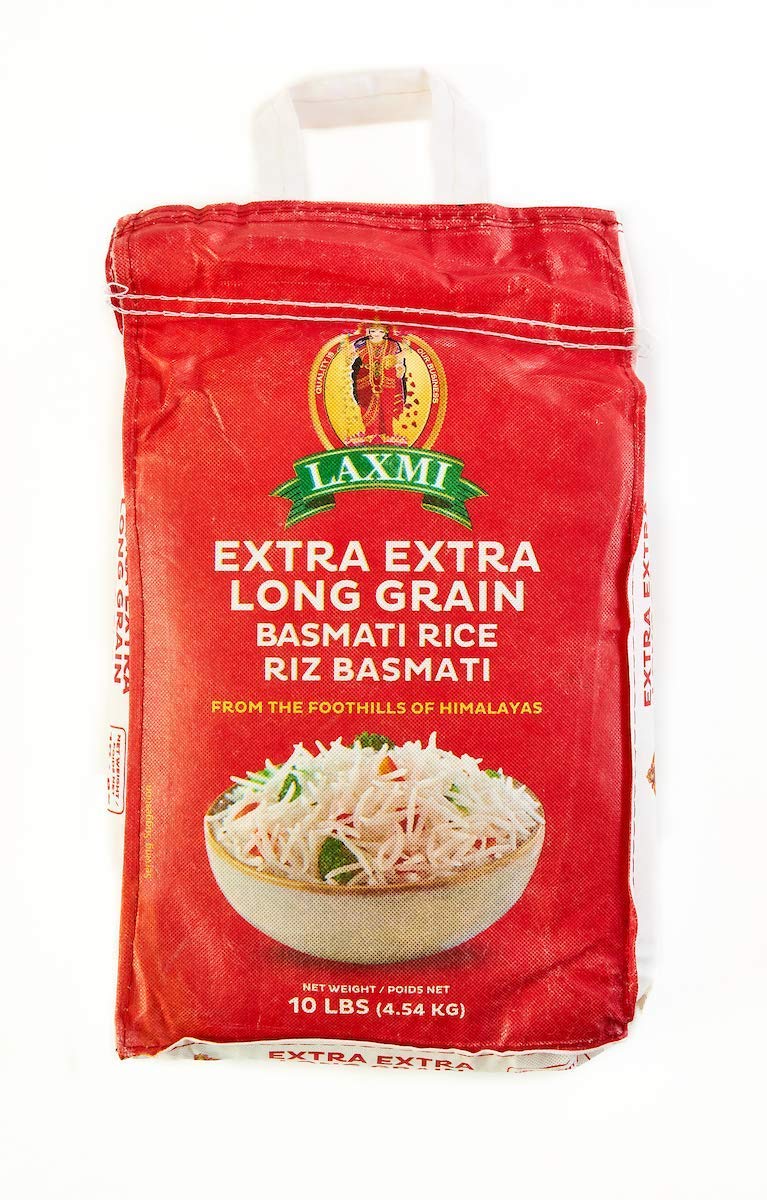 Laxmi Xtra Long Grain Basmati Rice 10 lbs #45033 | DesiClik.com, USA
