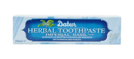 Dabur Herbal Basil Toothpaste 154gm #56314 | DesiClik.com, USA